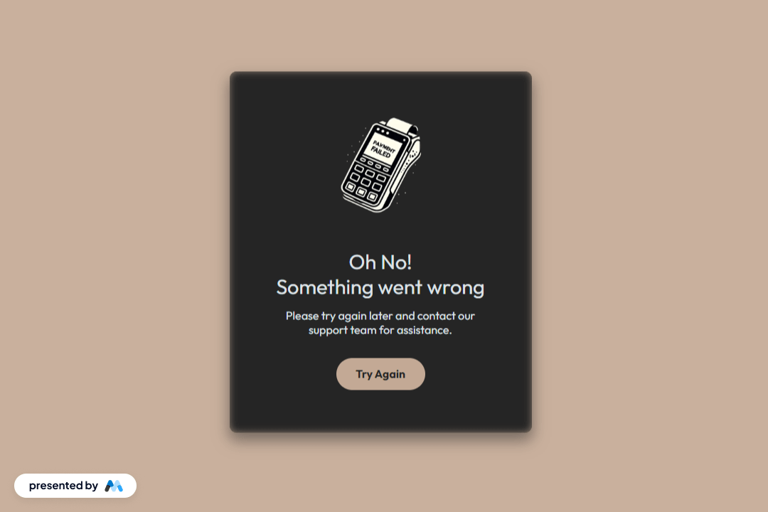 Failed Payment Modal | Free Webflow Component